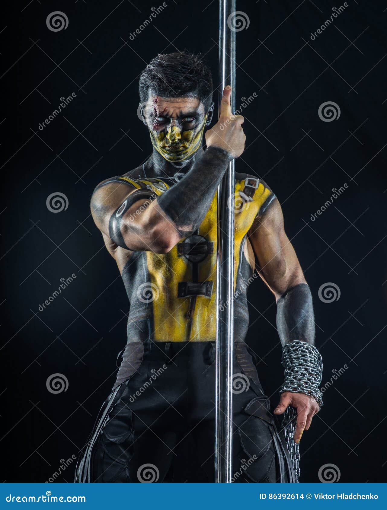 On the Pole Bodyart Scorpion Stock Photo - Image of dance, dancer: 86392614