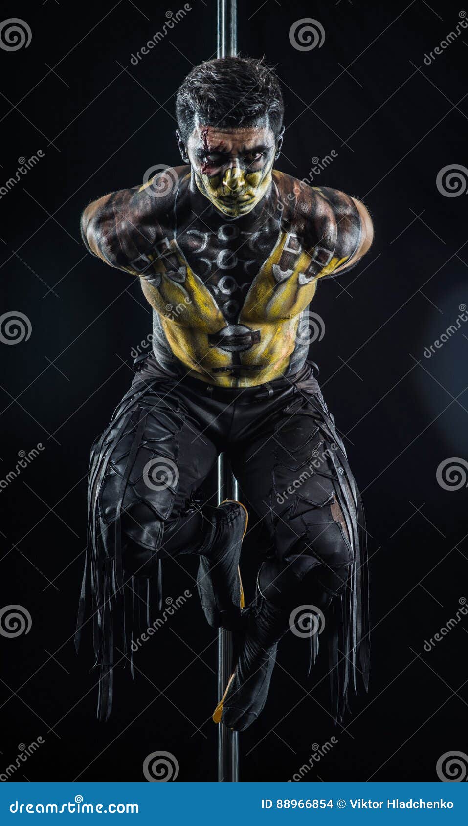 On the Pole Bodyart Scorpion Stock Photo - Image of fighting ...