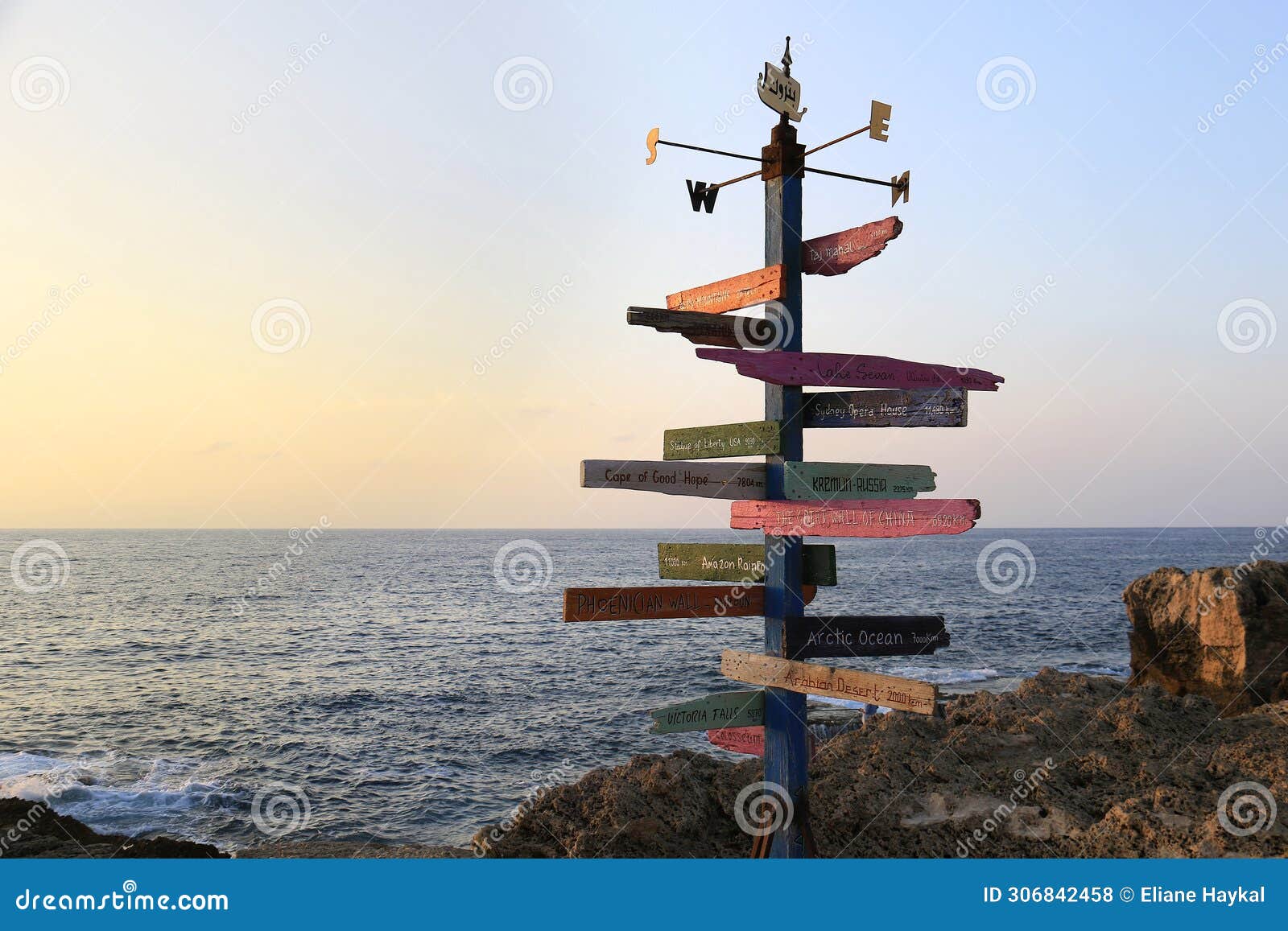 Various Destinations Signpost Stock Photo - Image of board, banner ...