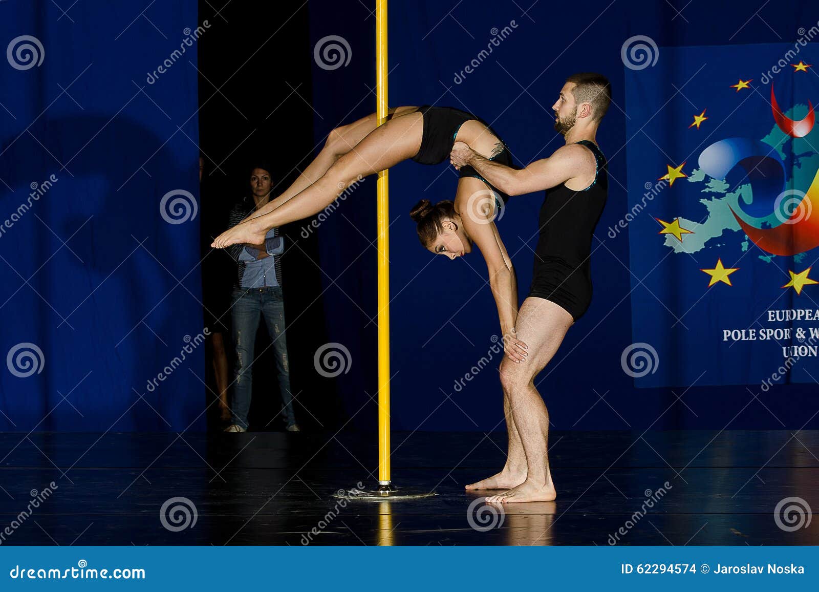 POLE DANCE CHAMPIONSHIP - Doubles Editorial Stock Image - Image of ...