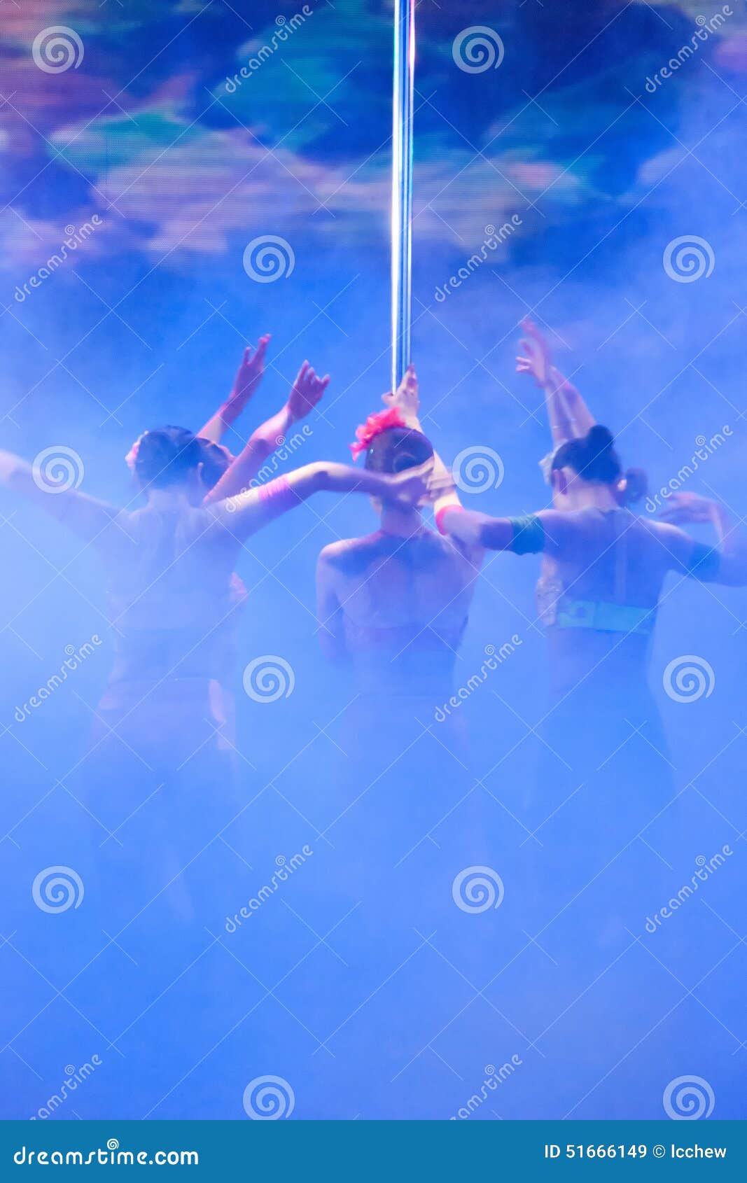 Pole Dance Performance editorial stock image. Image of costumes - 51666149