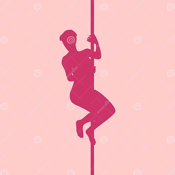 Pole Dance Silhouette Stock Vector Illustration Of Flexible 111560975