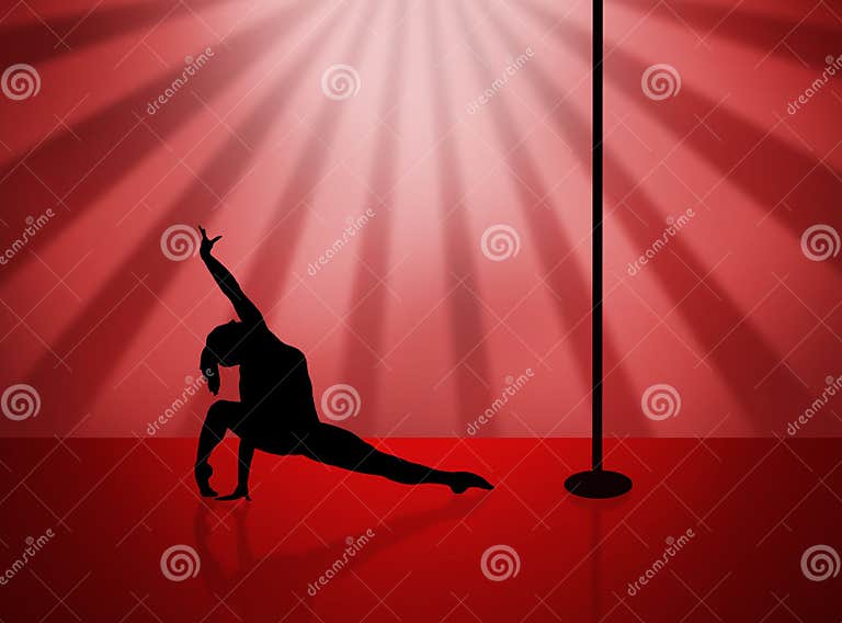 Pole Dance Sport Girl Stock Illustration Illustration Of Professional 197860555