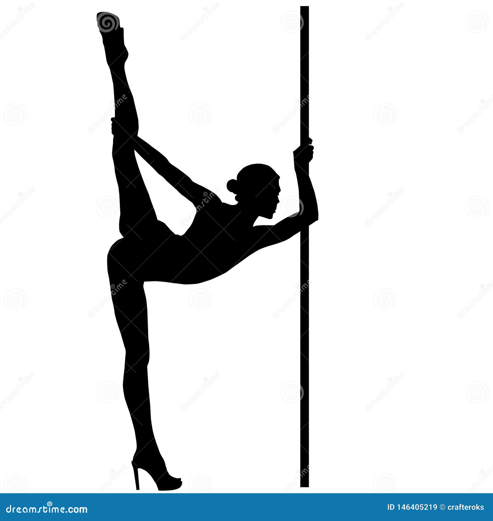 Pole Dance Vector Eps Illustration by Crafteroks Stock Vector ...