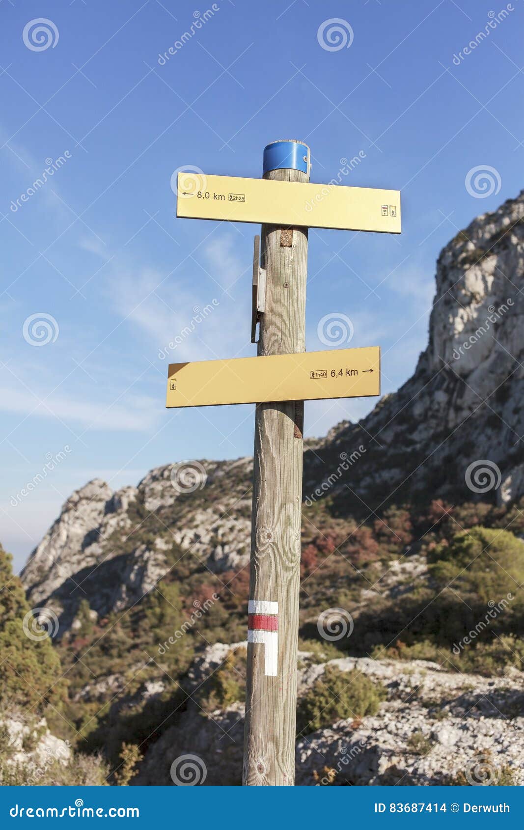 Pole and Directional Panels Stock Photo - Image of arrows, arrow: 83687414