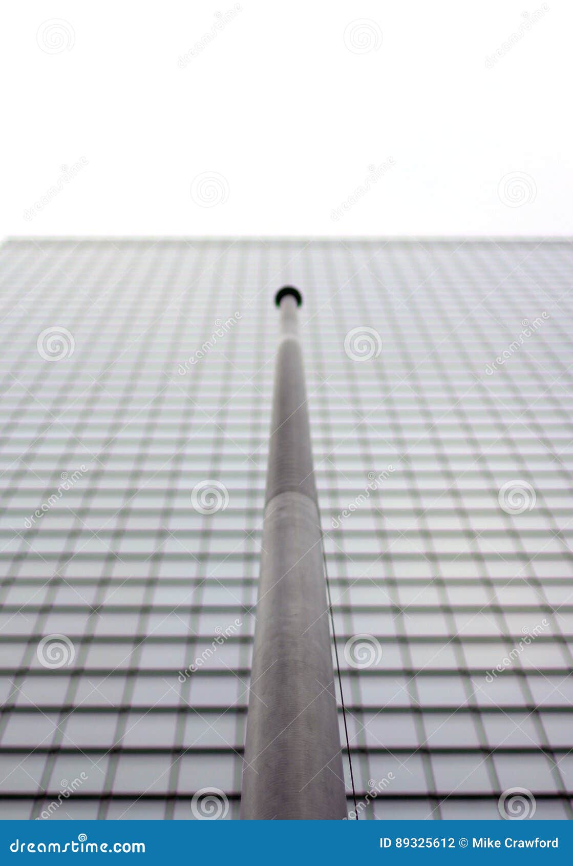 Pole in Front of Skyscraper Windows Stock Photo - Image of abstract ...