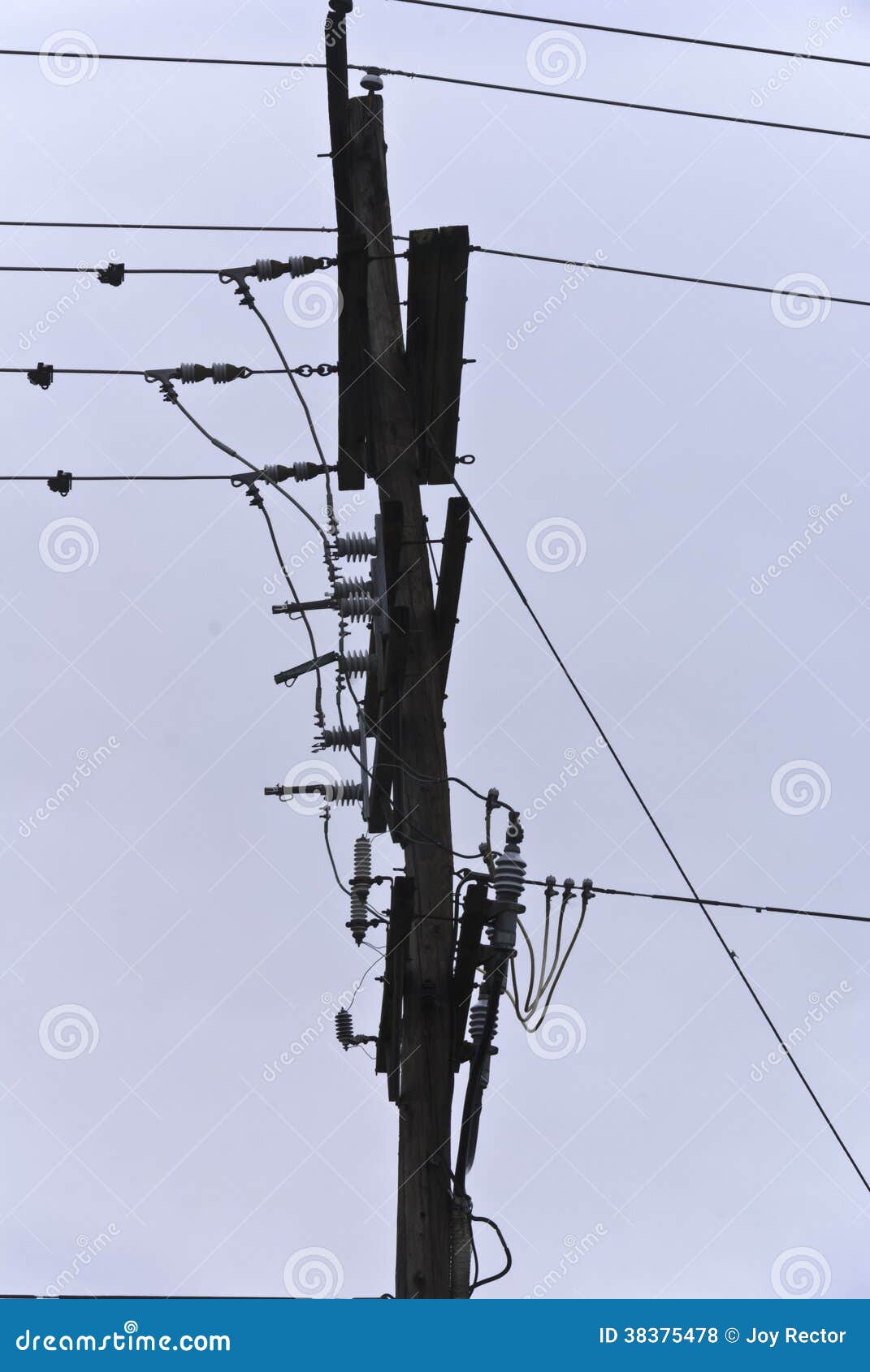Pole and Lines stock photo. Image of outside, outdoors - 38375478