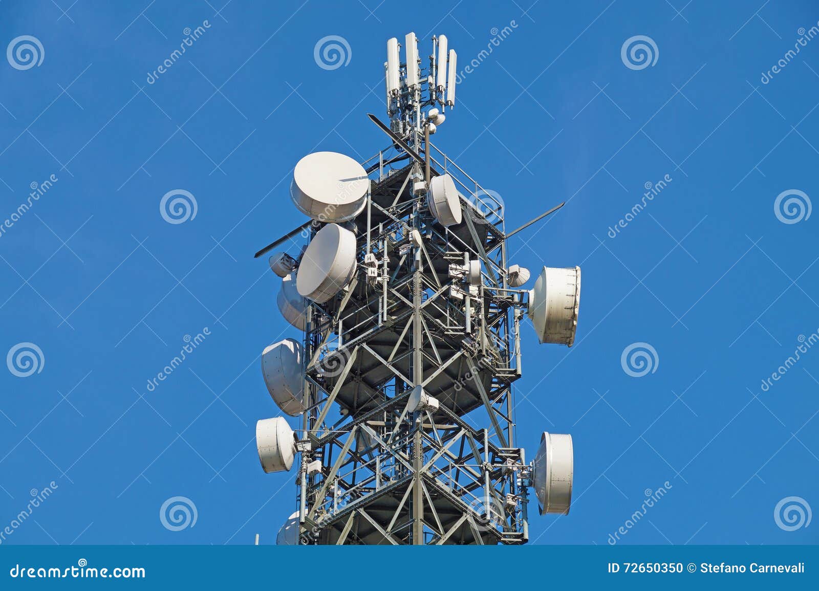 Pole for mobile antenna stock photo. Image of internet - 72650350