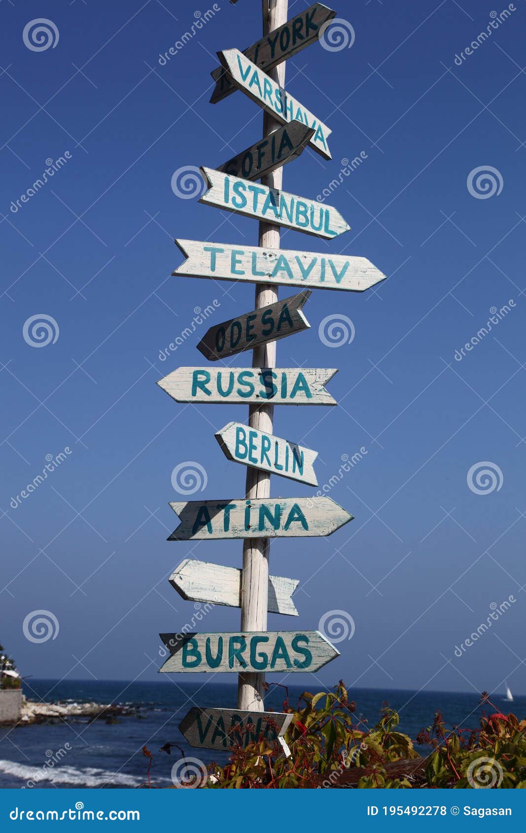 Pole stock photo. Image of post, destination, place - 195492278