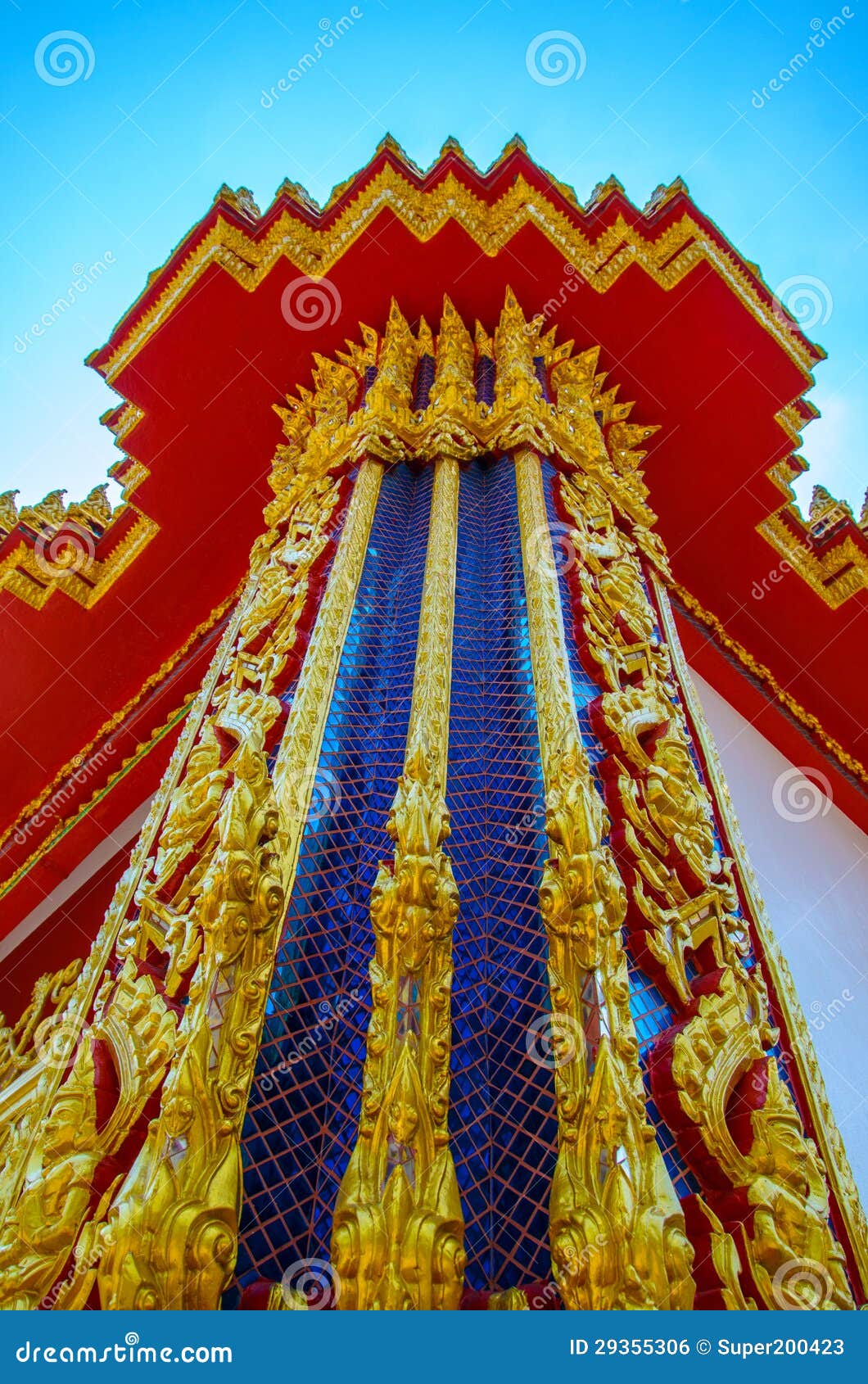 The pole of Thai temple stock photo. Image of culture - 29355306