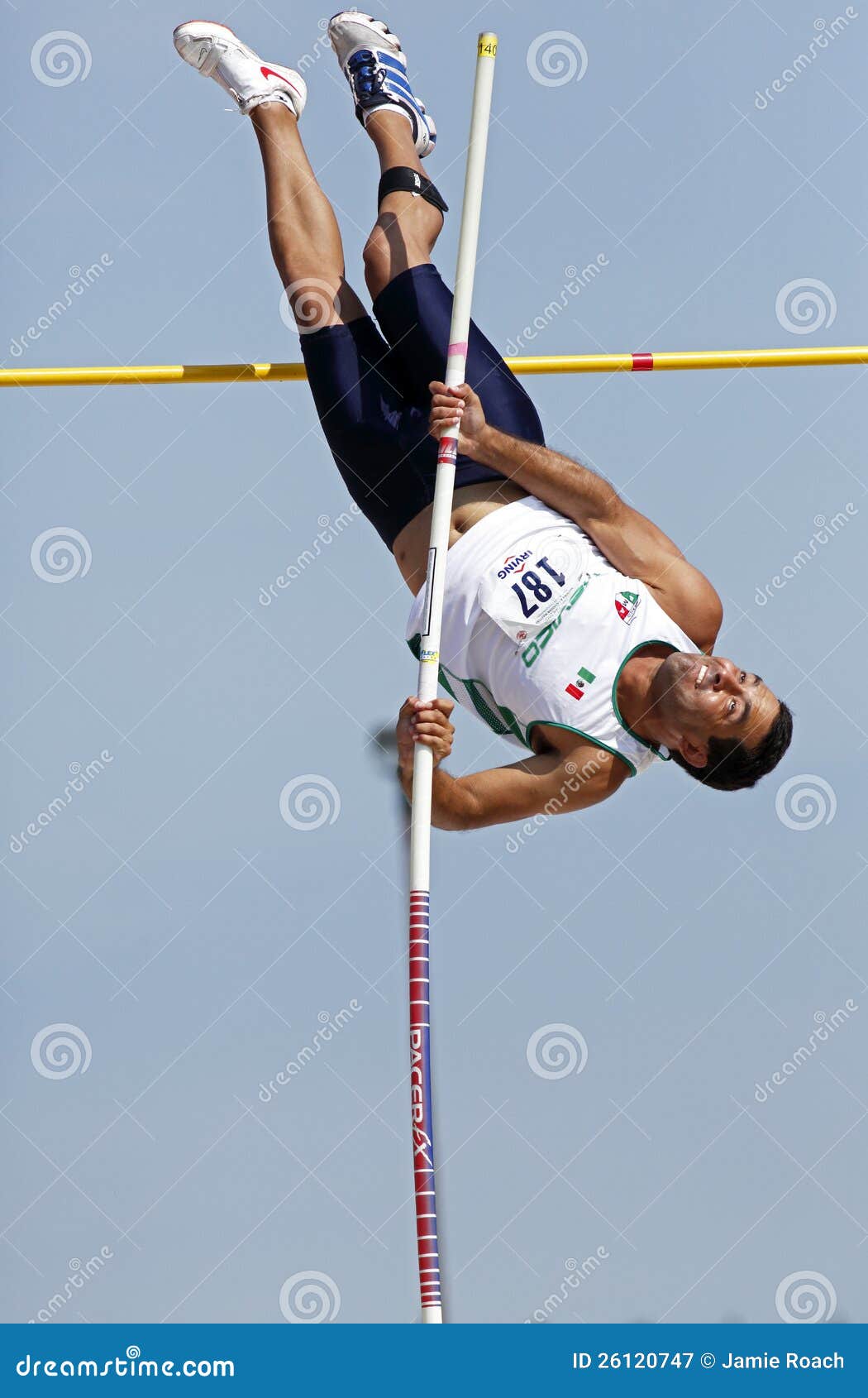 Pole Vault Mexico Man editorial photography. Image of central - 26120747