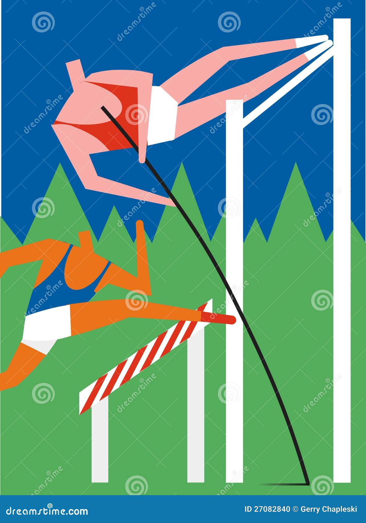 Pole Vaulter Royalty-Free Stock Photo | CartoonDealer.com #1740987