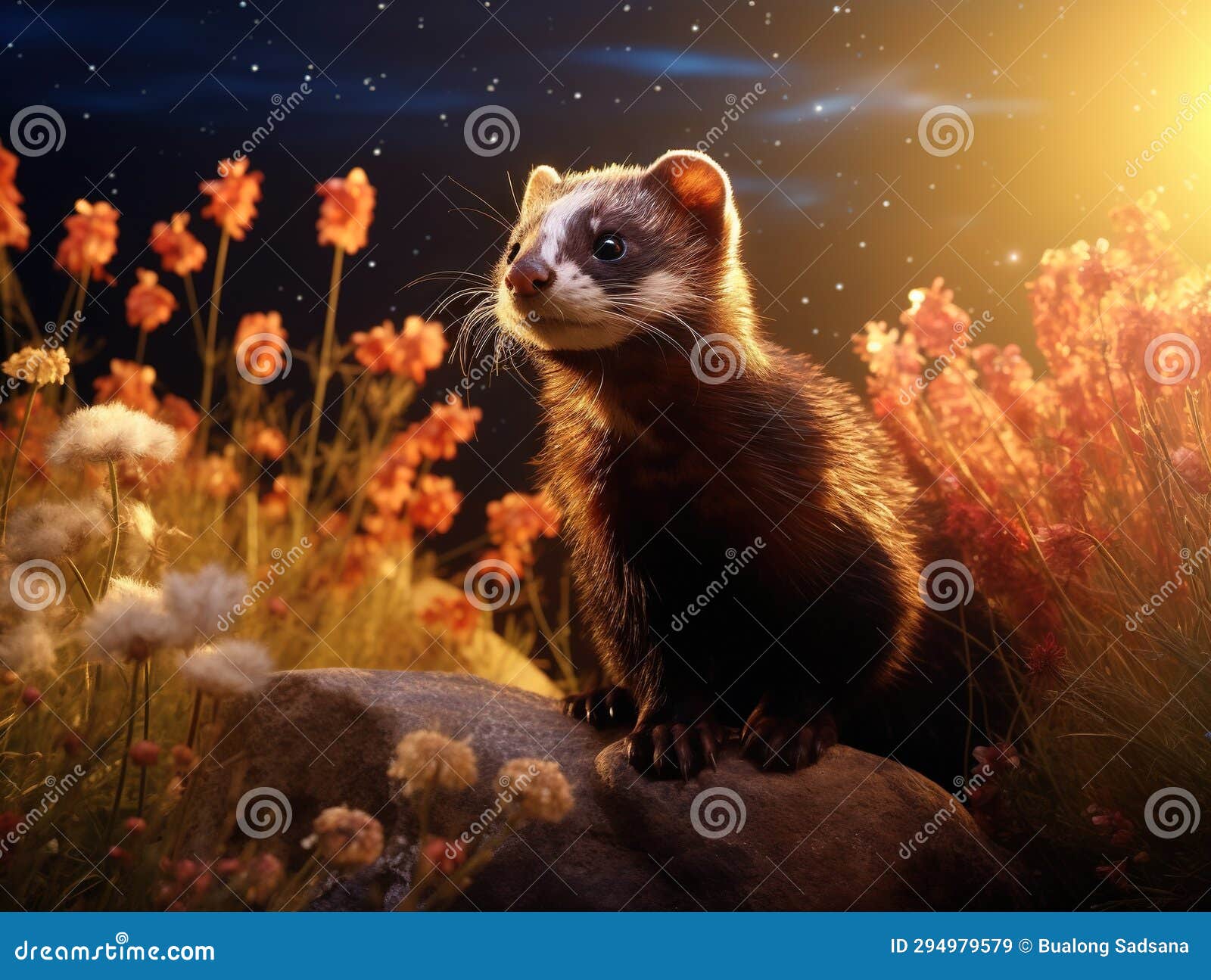 Polecat stock illustration. Illustration of majestic - 294979579