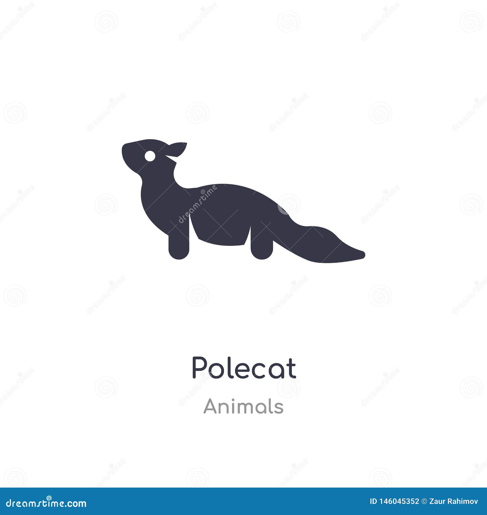 Polecat Icon. Trendy Polecat Logo Concept On White Background Fr ...