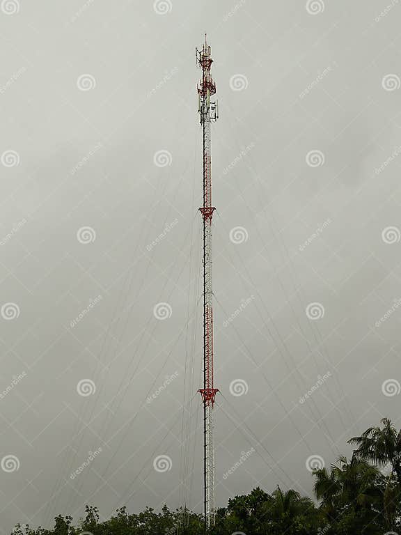 Poles Communications Network Stock Photo - Image of tree, tower: 83807550