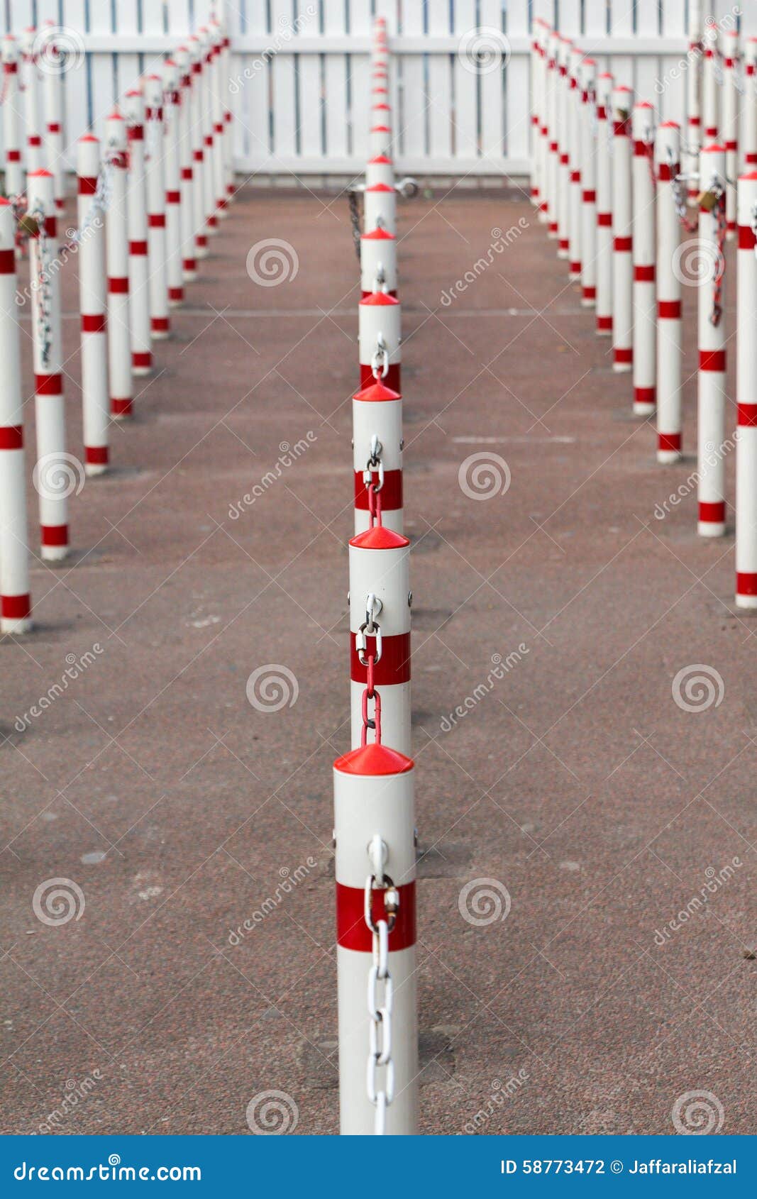 Poles Illustrating Waiting Line Stock Photo - Image of waiting, texture ...