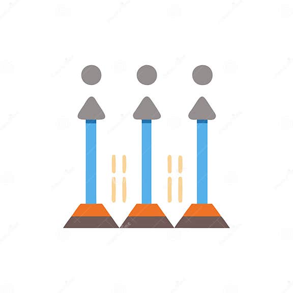 Poles and Piles Icon for Building Projects Stock Illustration ...