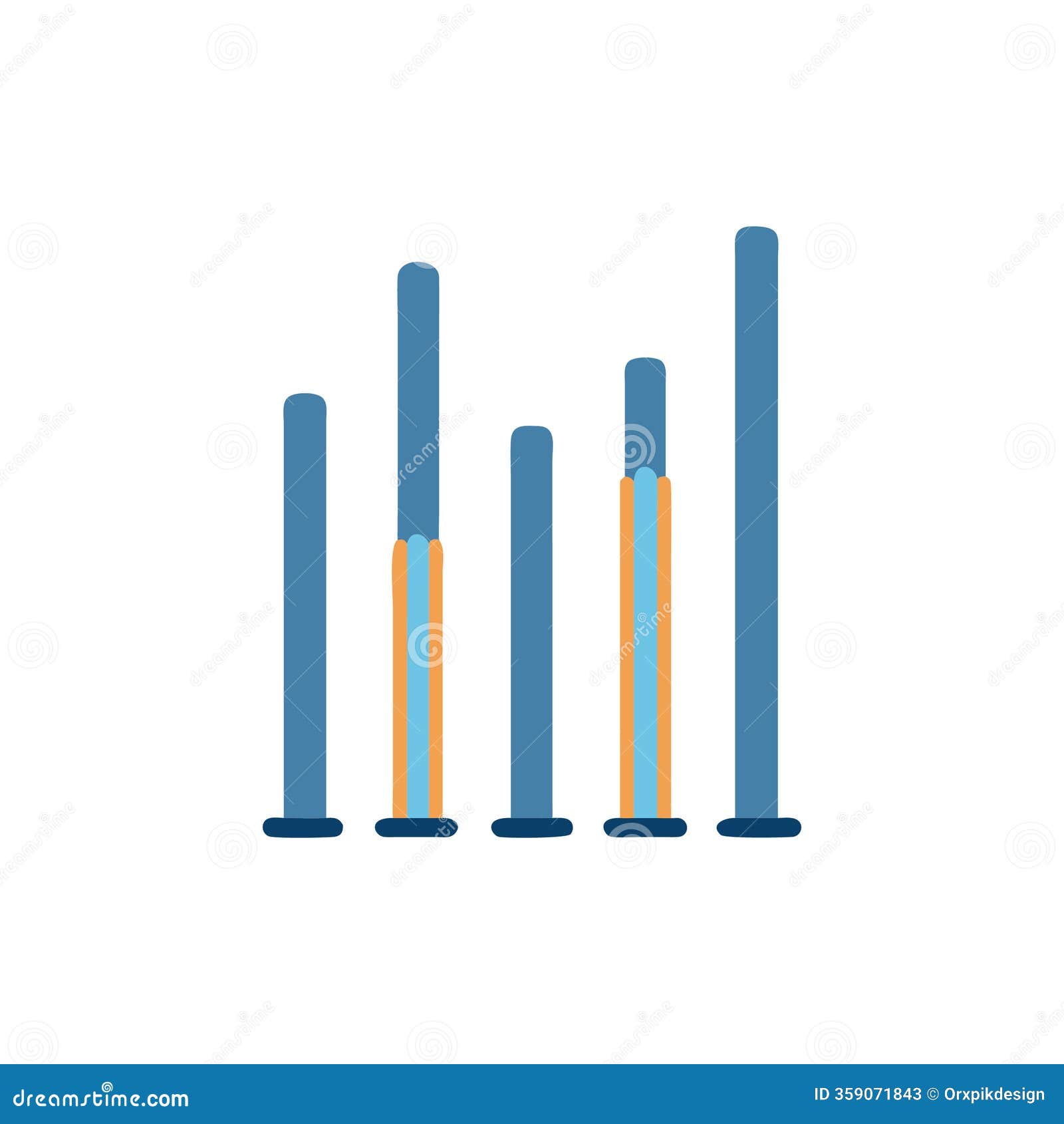 Poles and Piles Icon for Structural Support Stock Illustration ...