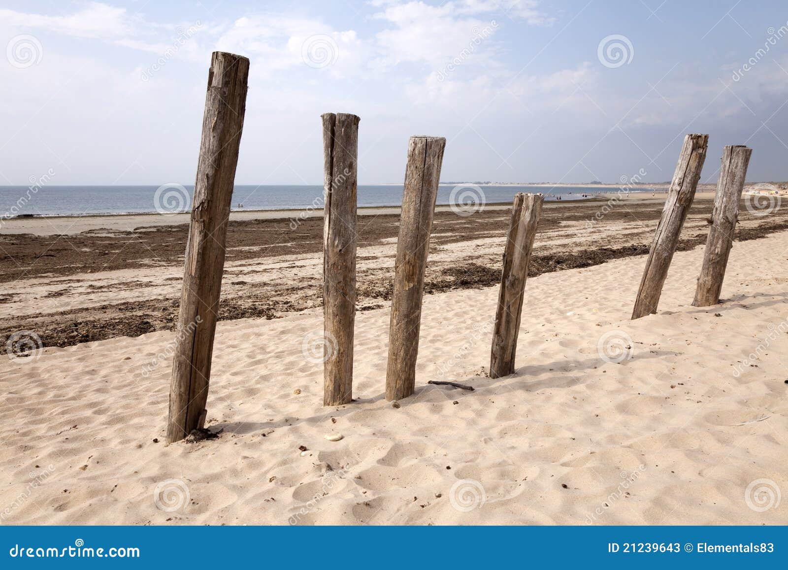 Poles in the sand stock image. Image of leisure, beach - 21239643