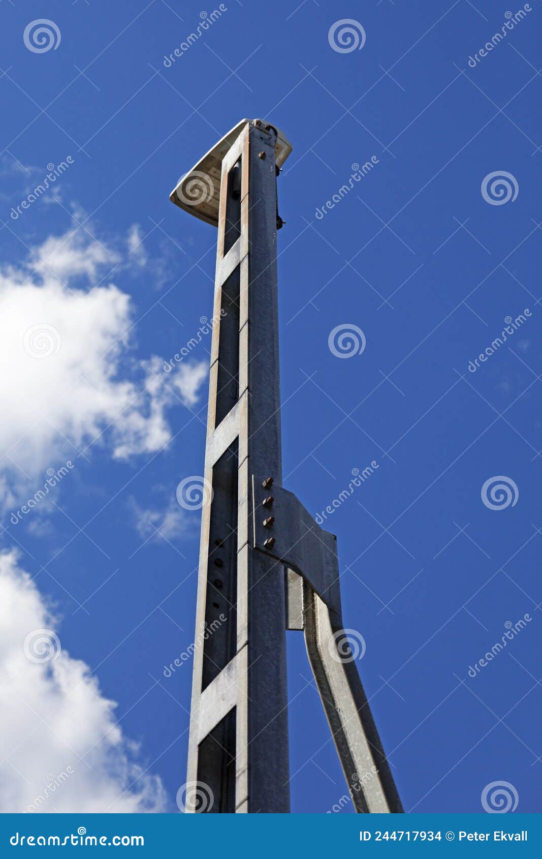 Poles Standing Next To Railway Tracks Editorial Stock Image - Image of ...