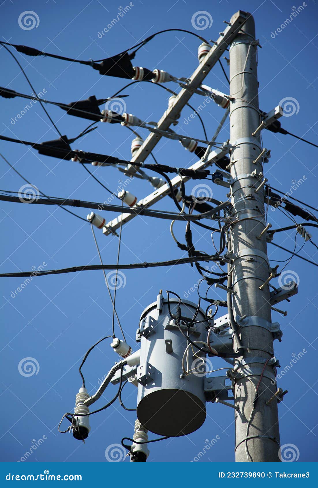 Power cable stock photo. Image of sunny, outdoor, wires - 232739890