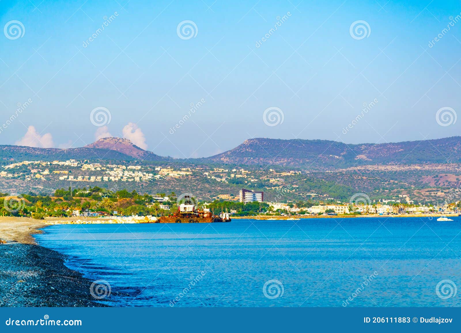 Poli beach on Cyprus stock image. Image of cyprus, blue - 206111883
