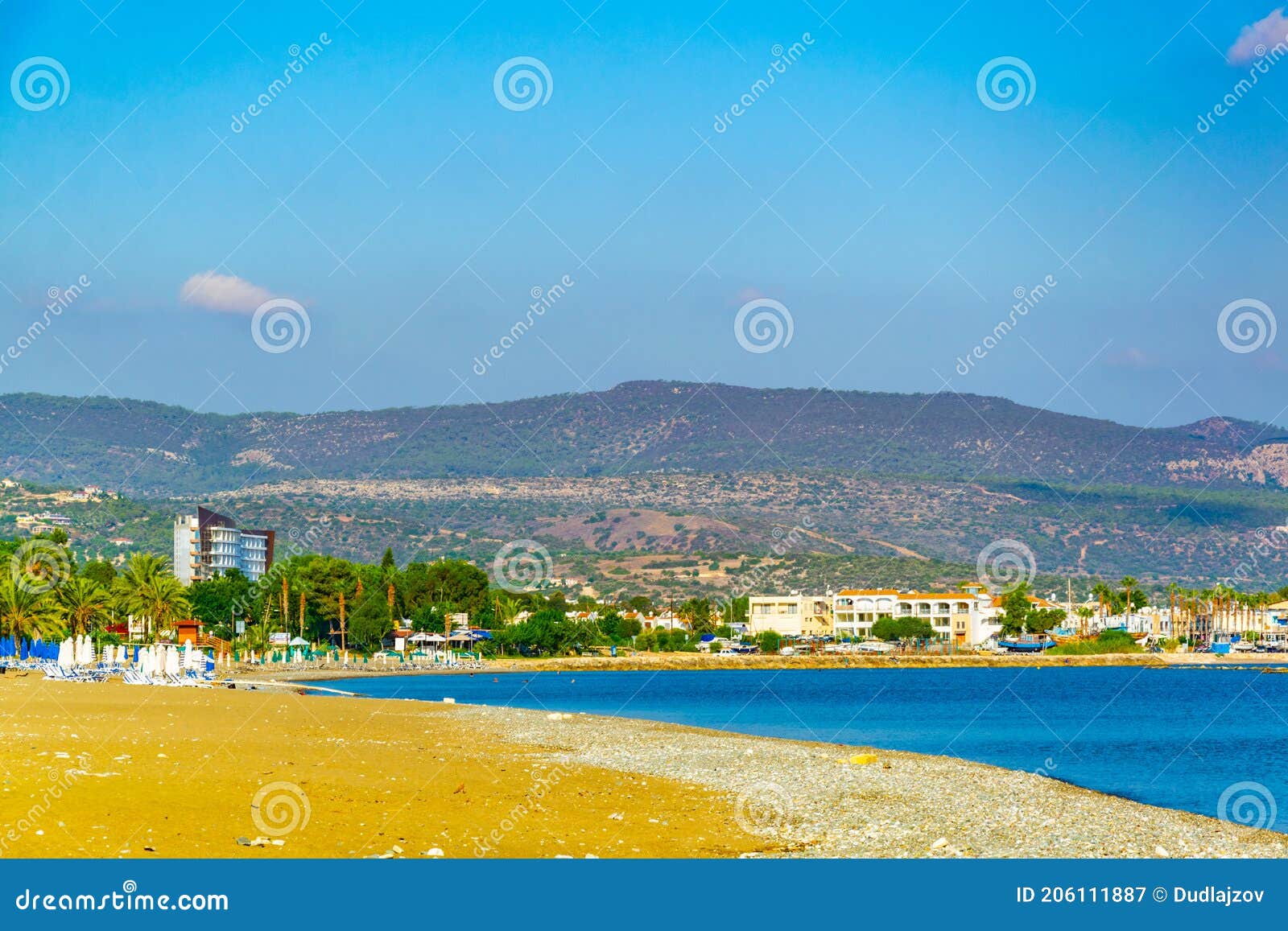 Poli beach on Cyprus stock image. Image of water, outdoor - 206111887