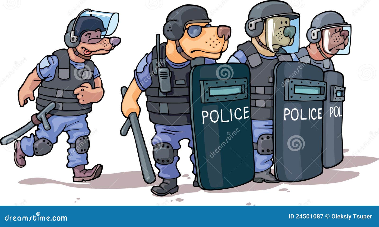 Police stock vector. Illustration of armed, guard, enforcement - 24501087