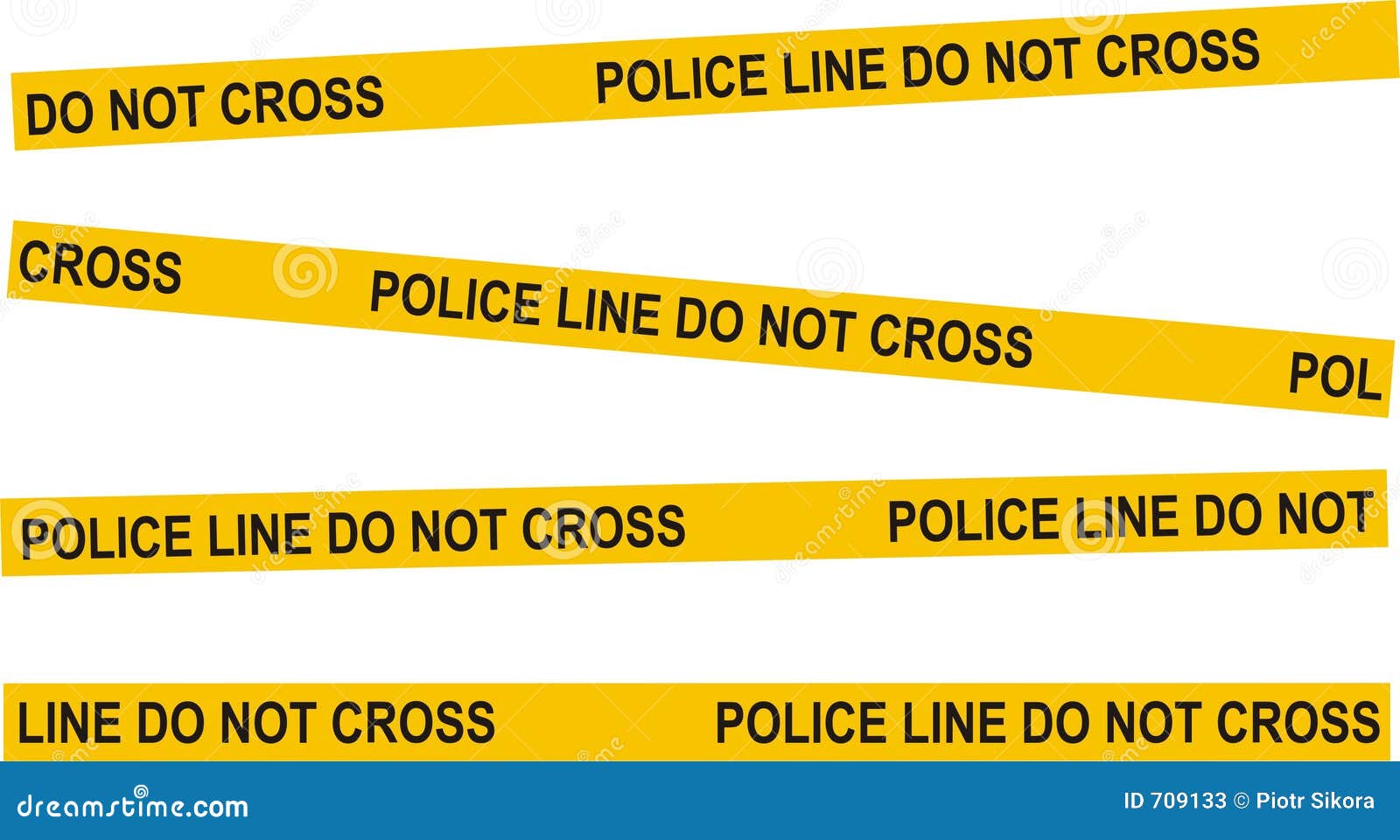 Police accident warning stock illustration. Illustration of ...