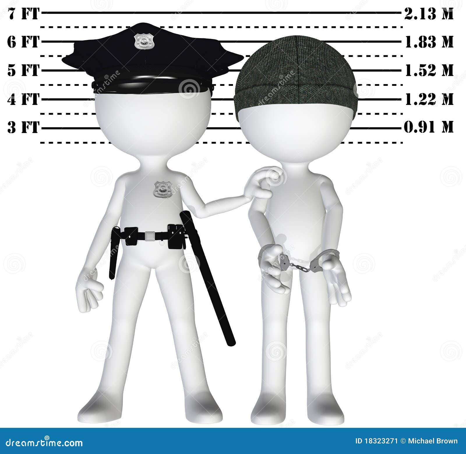 Police Arrest Criminal Cop Perp Crime Justice Stock Illustration ...
