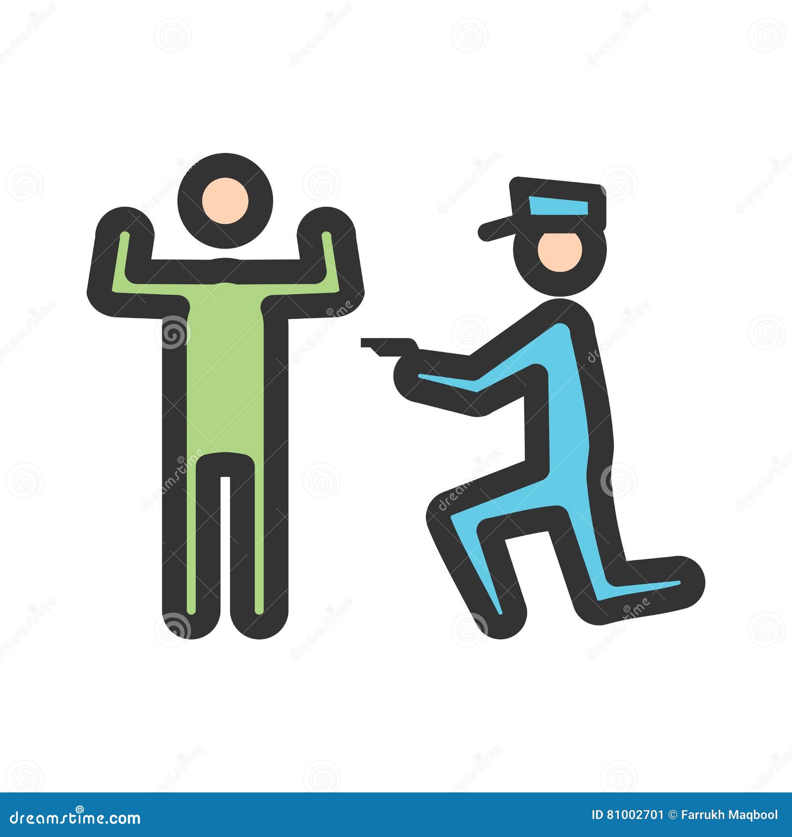 Police Arresting Man stock vector. Illustration of uniform - 81002701
