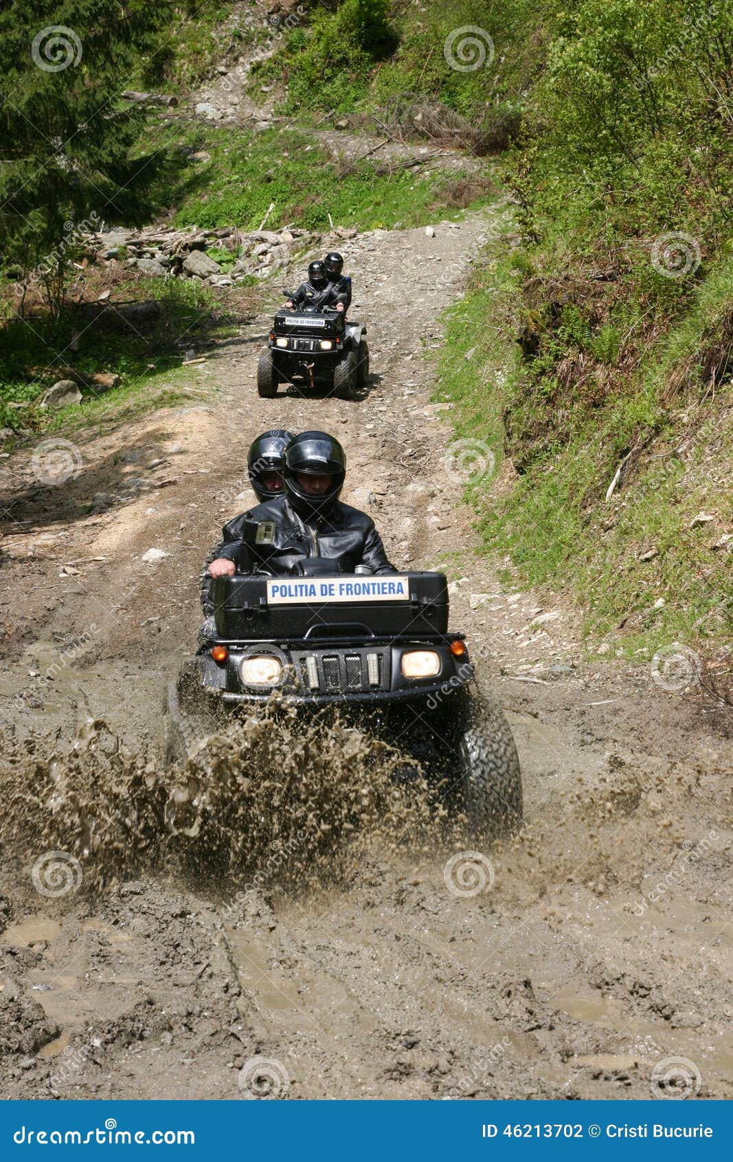 Police ATV editorial photography. Image of intermention - 46213702
