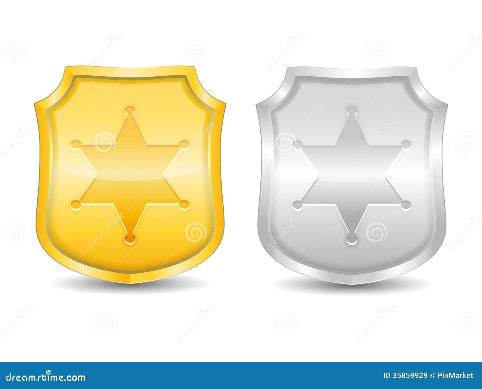 Police Badges. Security Signs And Symbols Government Department Officer ...