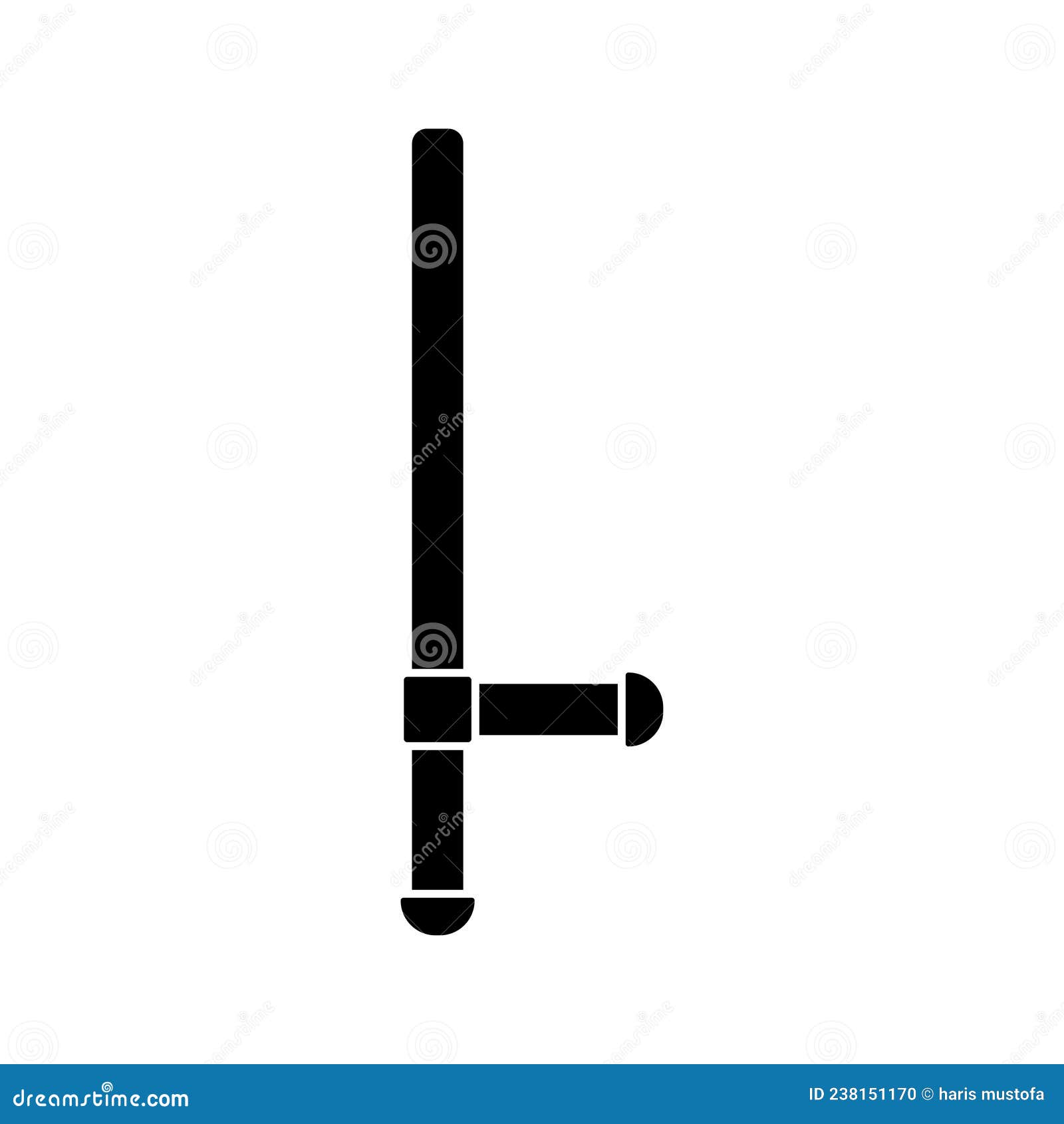 Police Baton Icon Design Template Vector Isolated Stock Vector ...