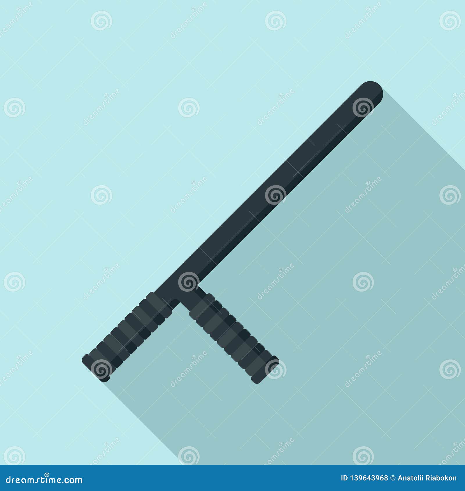 Police Hat And Baton Coloring Page For Kids Cartoon Vector ...