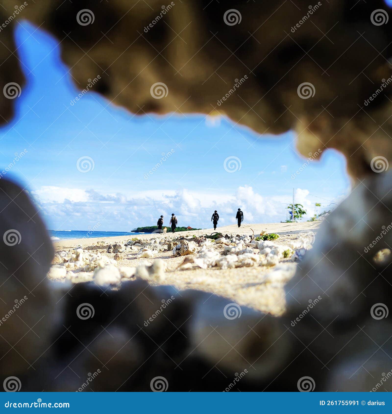 Police on the beach stock image. Image of blue, sunlight - 261755991