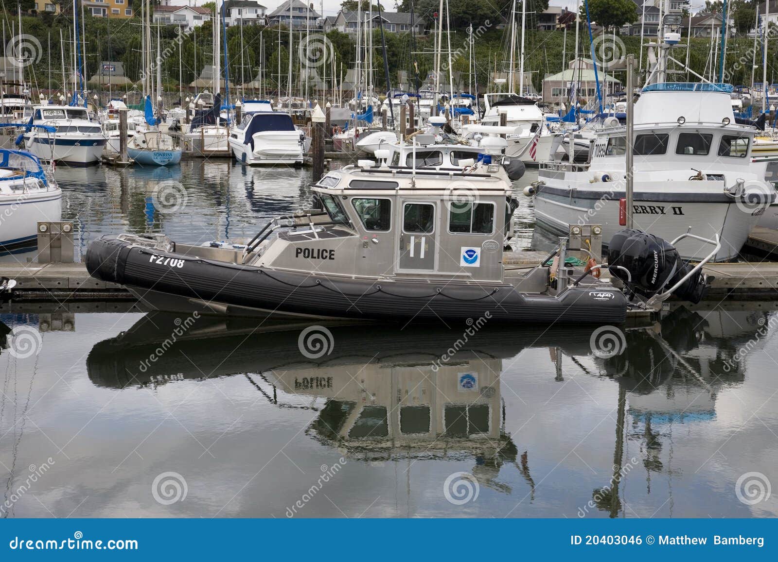 Police Boat editorial photo. Image of sailboats, washington - 20403046