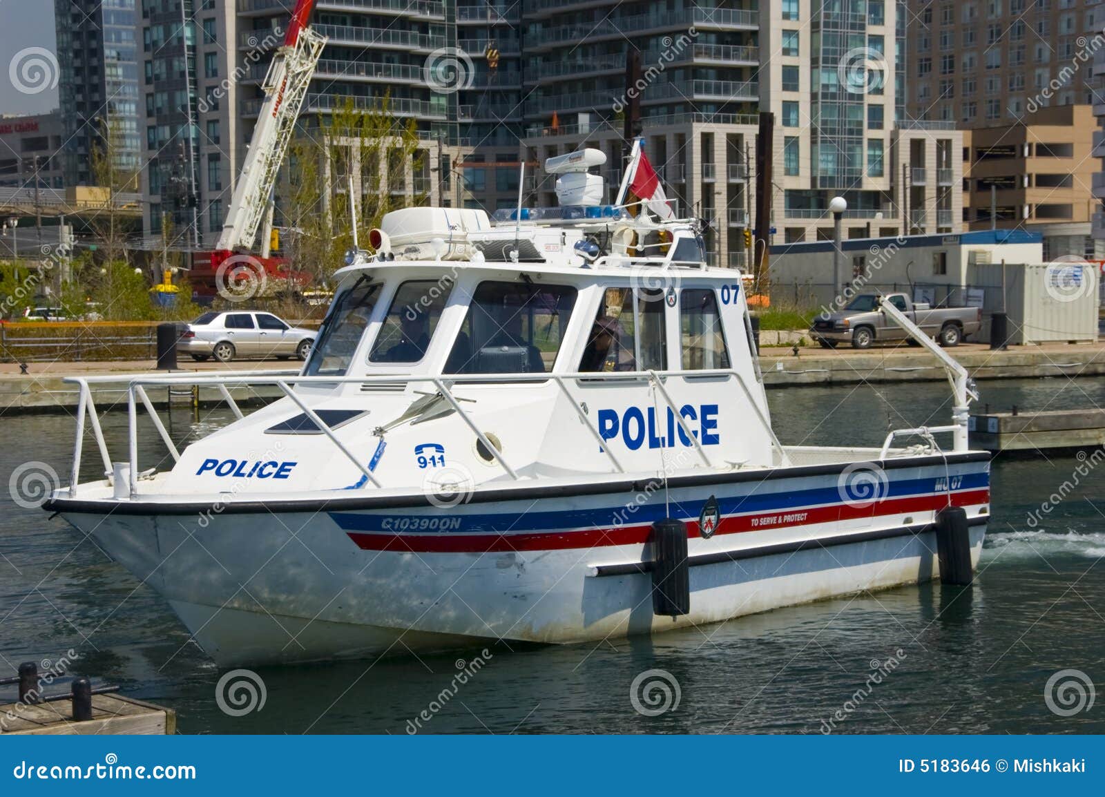 Police Boat stock photo. Image of serve, urban, enforcement - 5183646