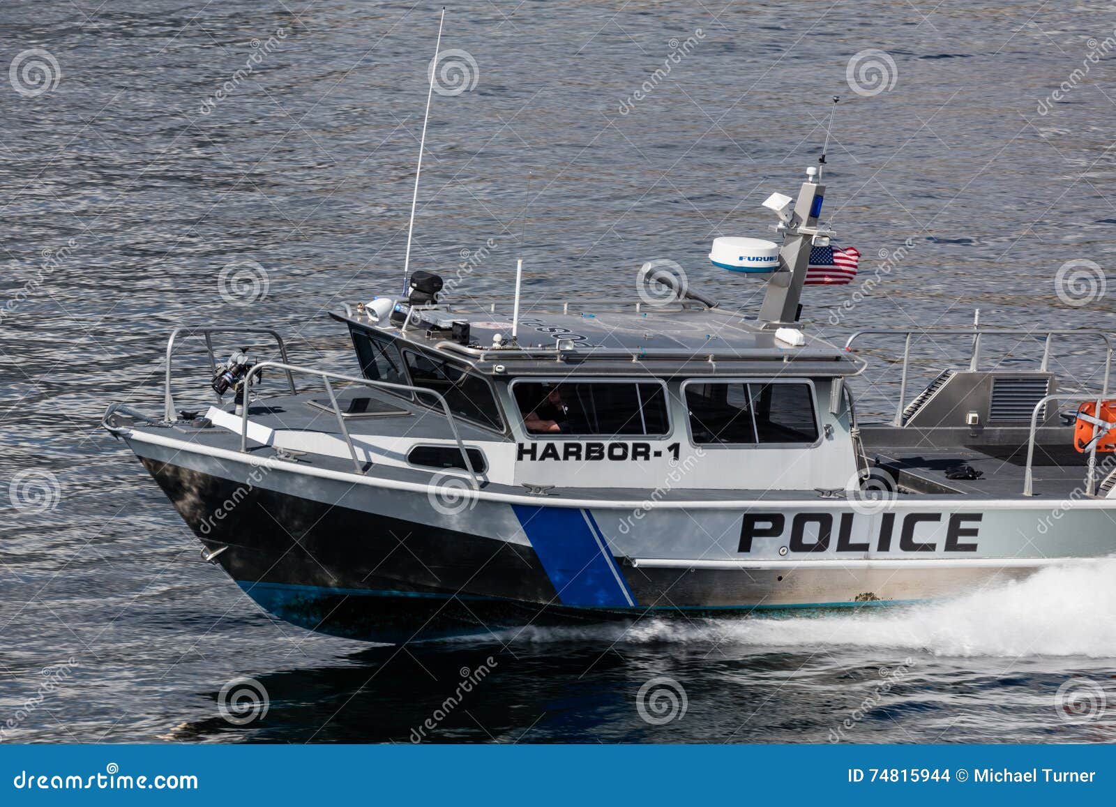 Police Boat editorial stock image. Image of american - 74815944