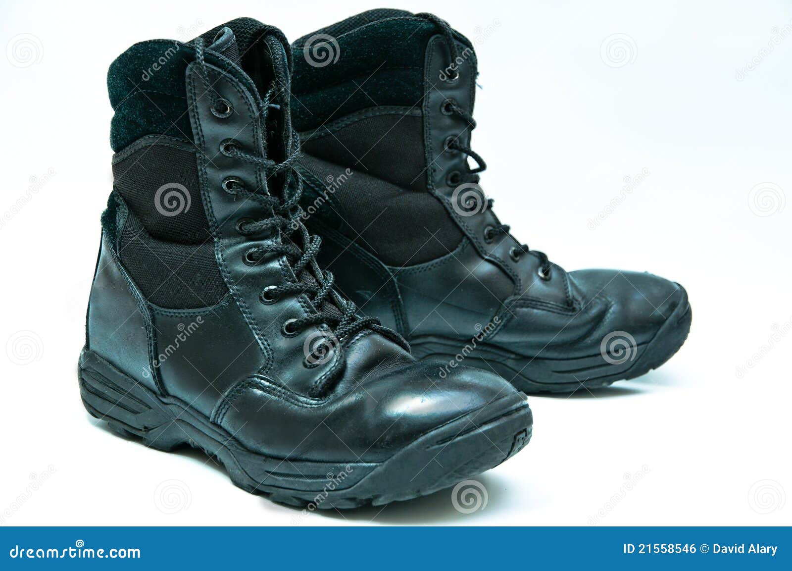 Police boots stock photo. Image of laced, protection - 21558546