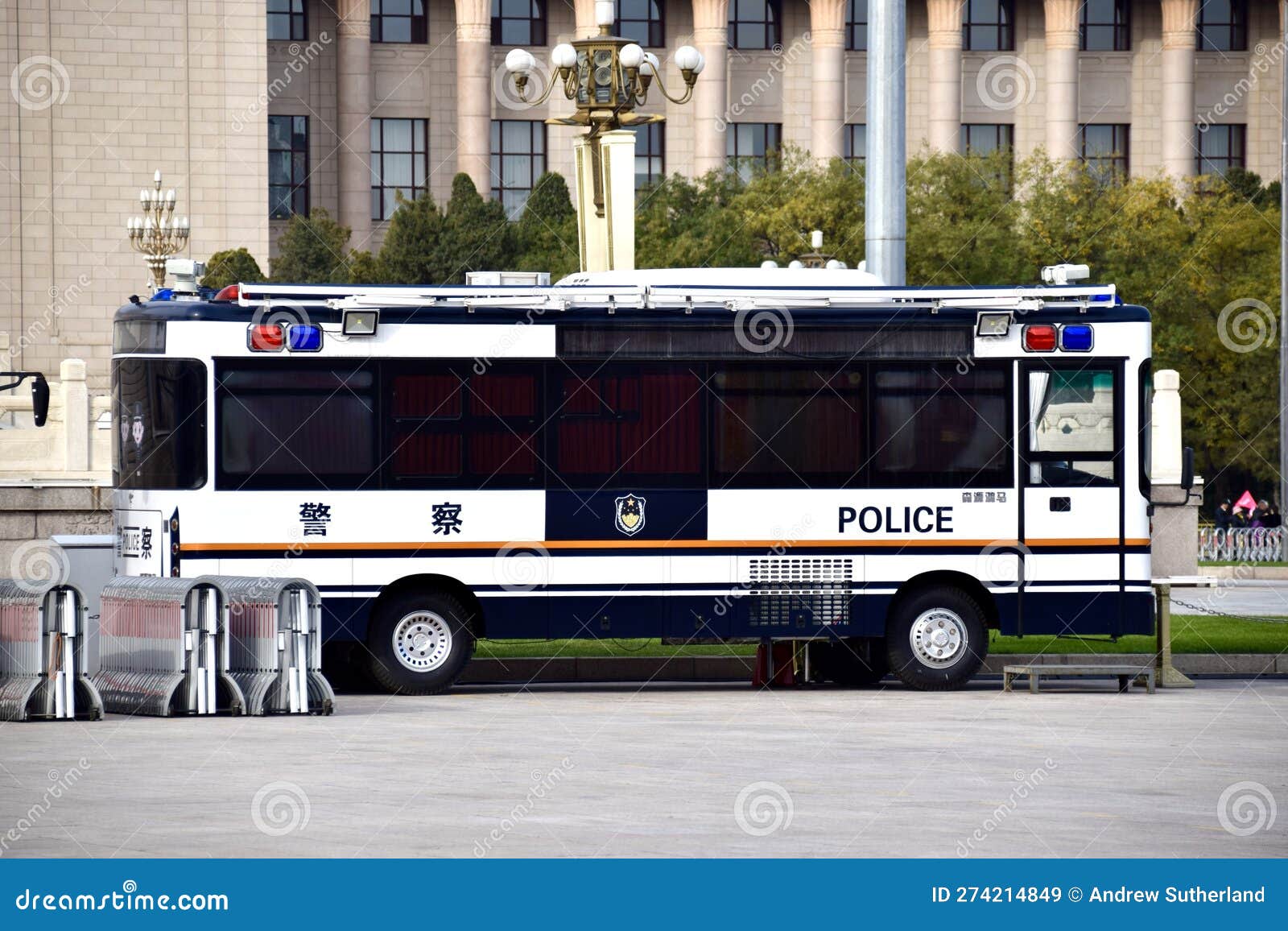 Police Bus in Beijing. Beijing, China. November 6, 2018. Editorial ...