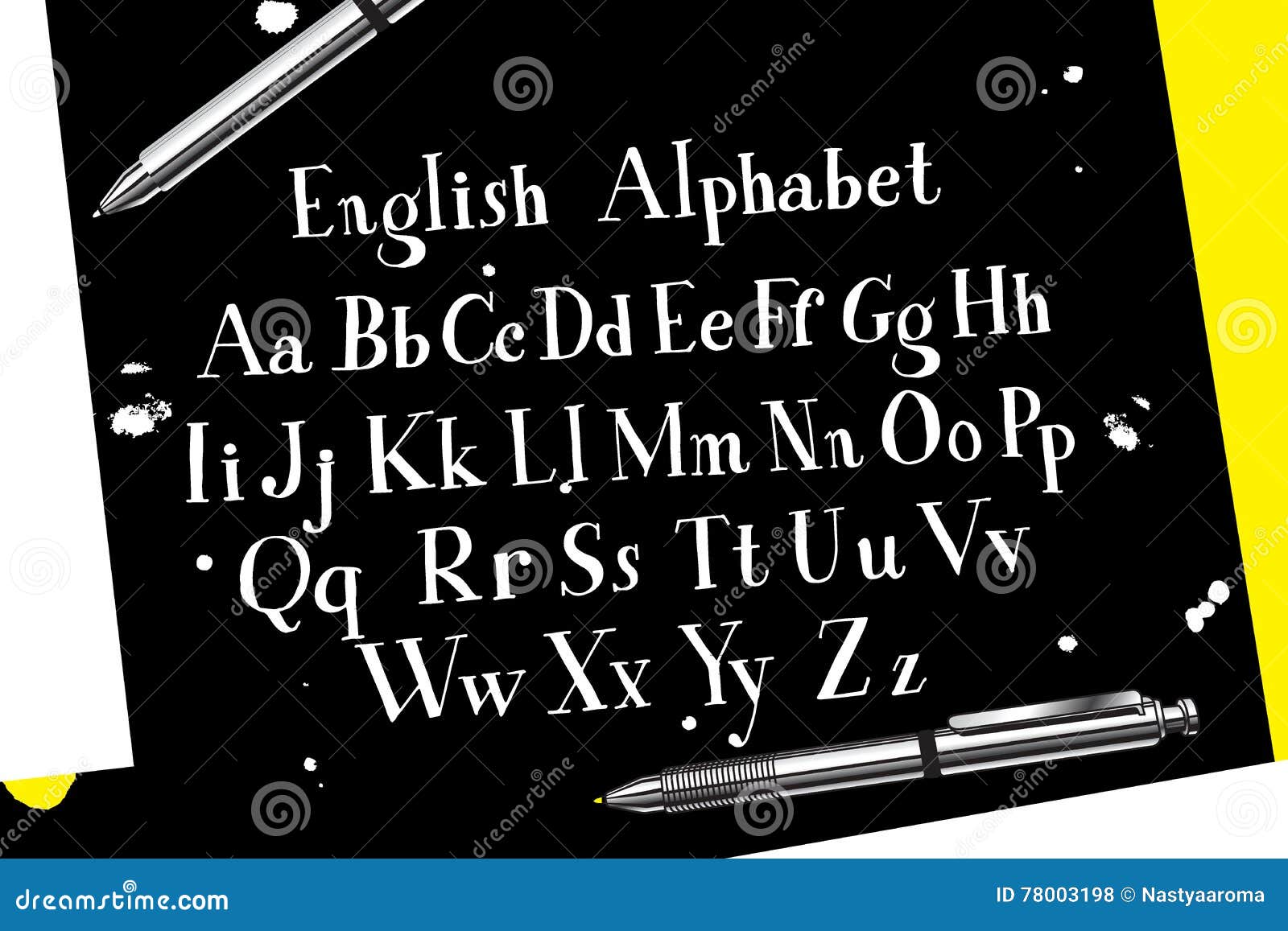 Police Calligraphique De Manuscrit Illustration Stock - Illustration du ...