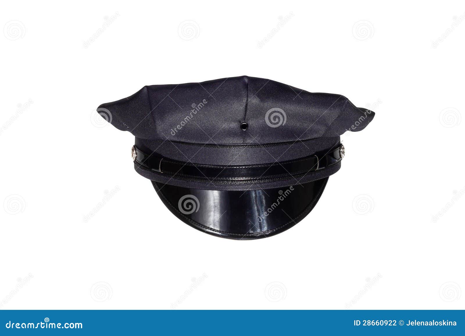 Police cap stock photo. Image of service, patrol, isolated - 28660922