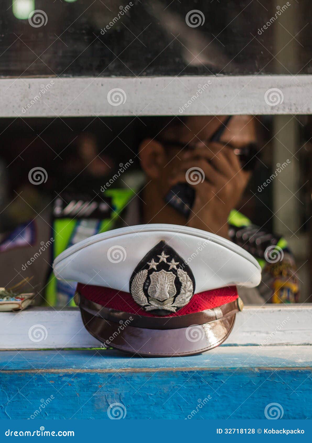 Police cap stock photo. Image of safety, policeman, emergency - 32718128