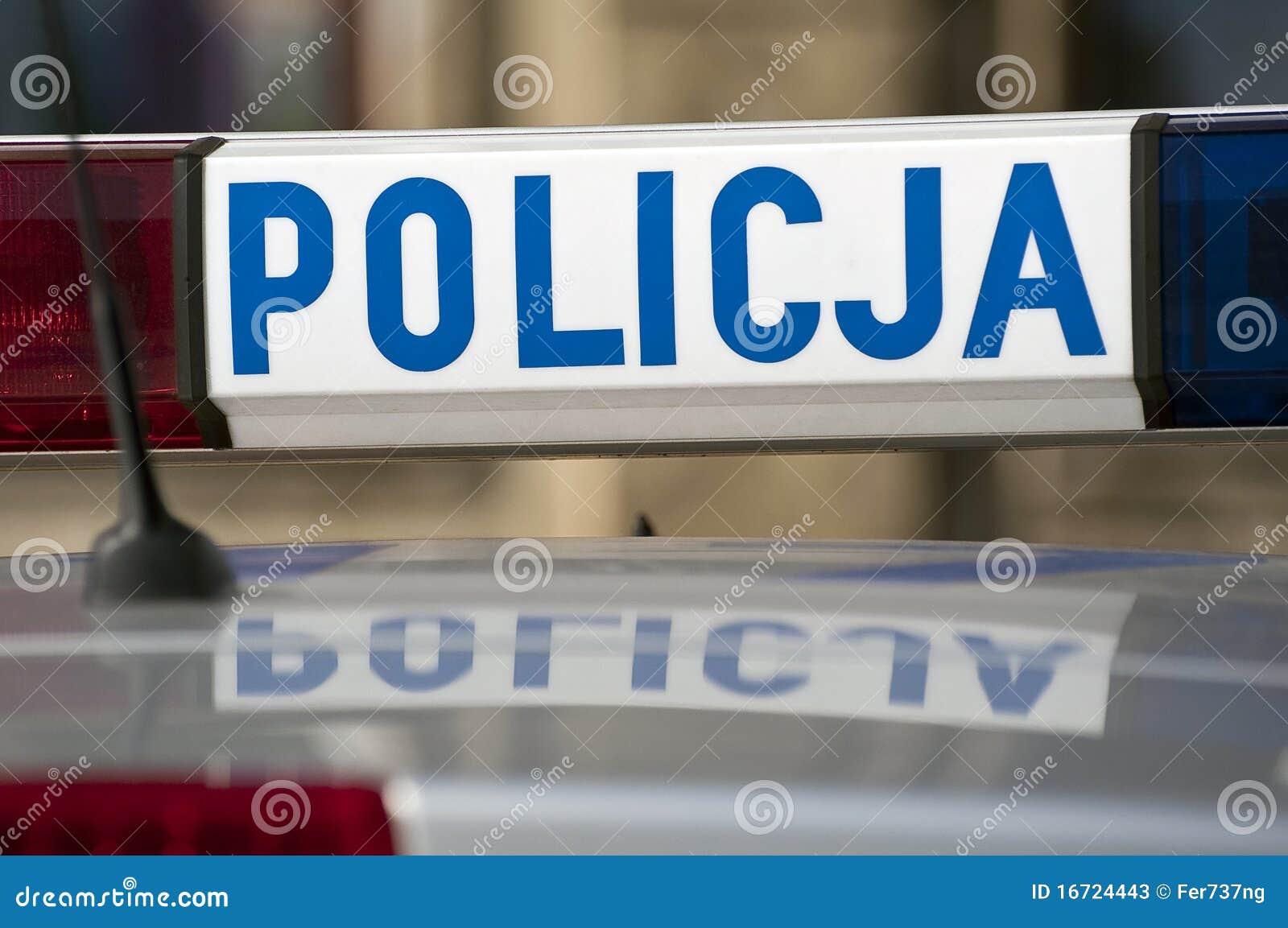 Police car. stock image. Image of warsaw, safety, enforcement - 16724443