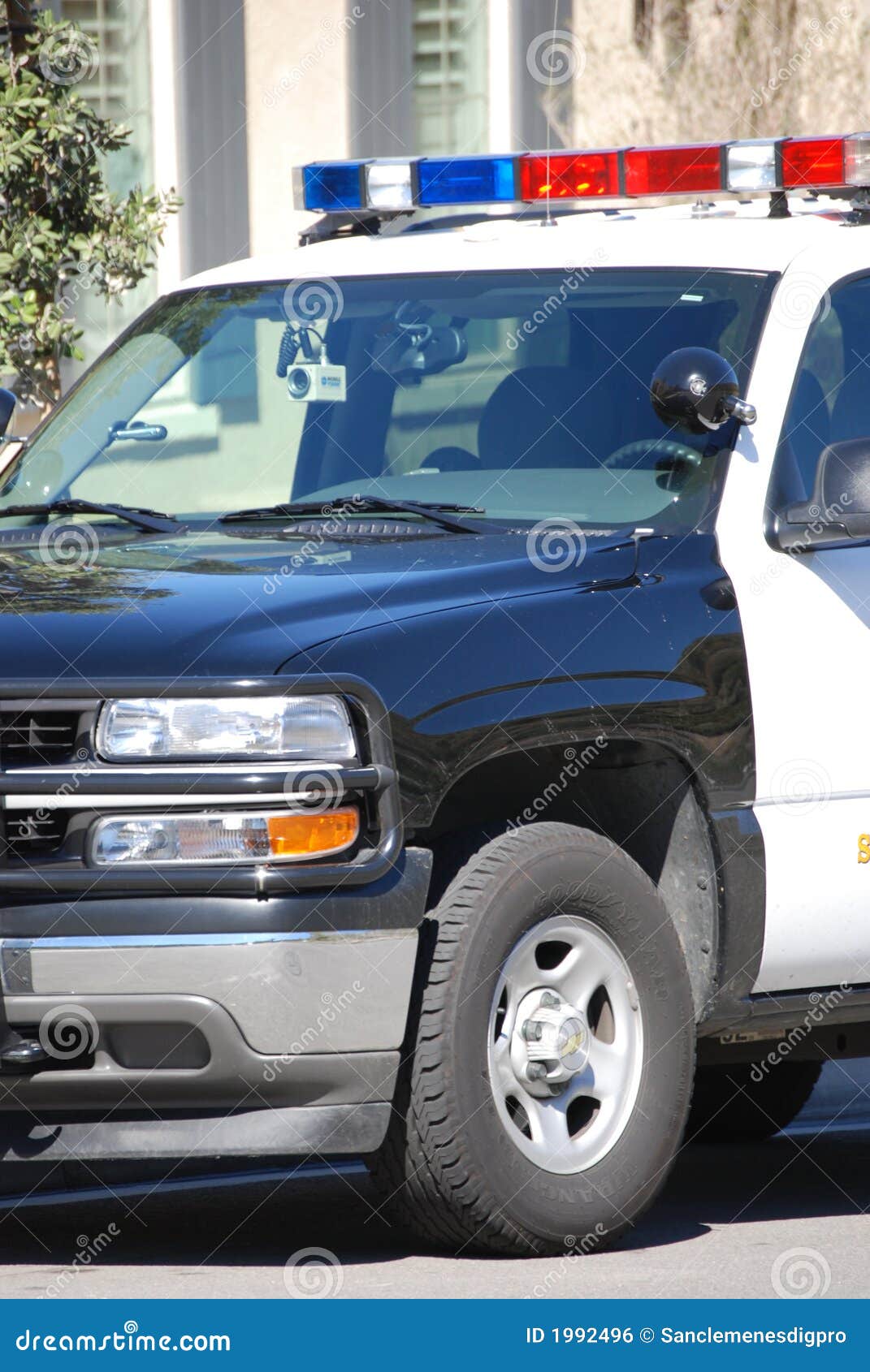 Police car stock photo. Image of black, blue, cops, call - 1992496