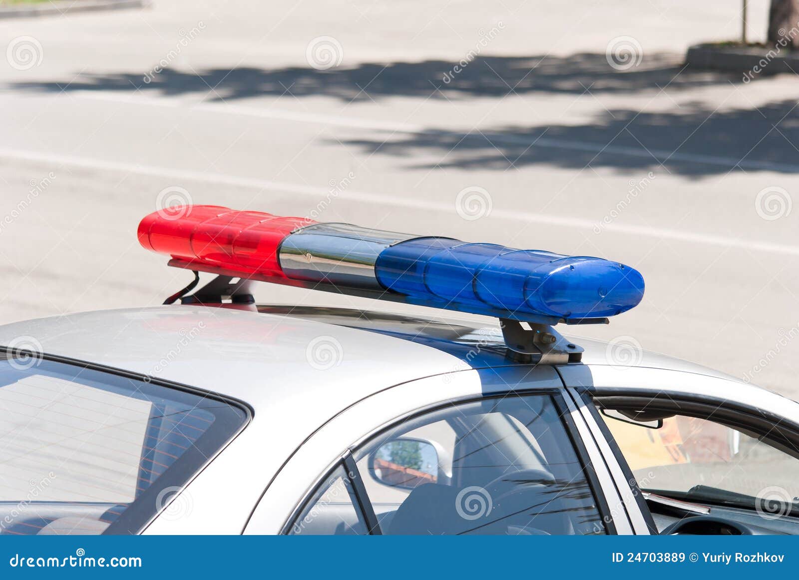 Police car stock image. Image of danger, lighting, land - 24703889