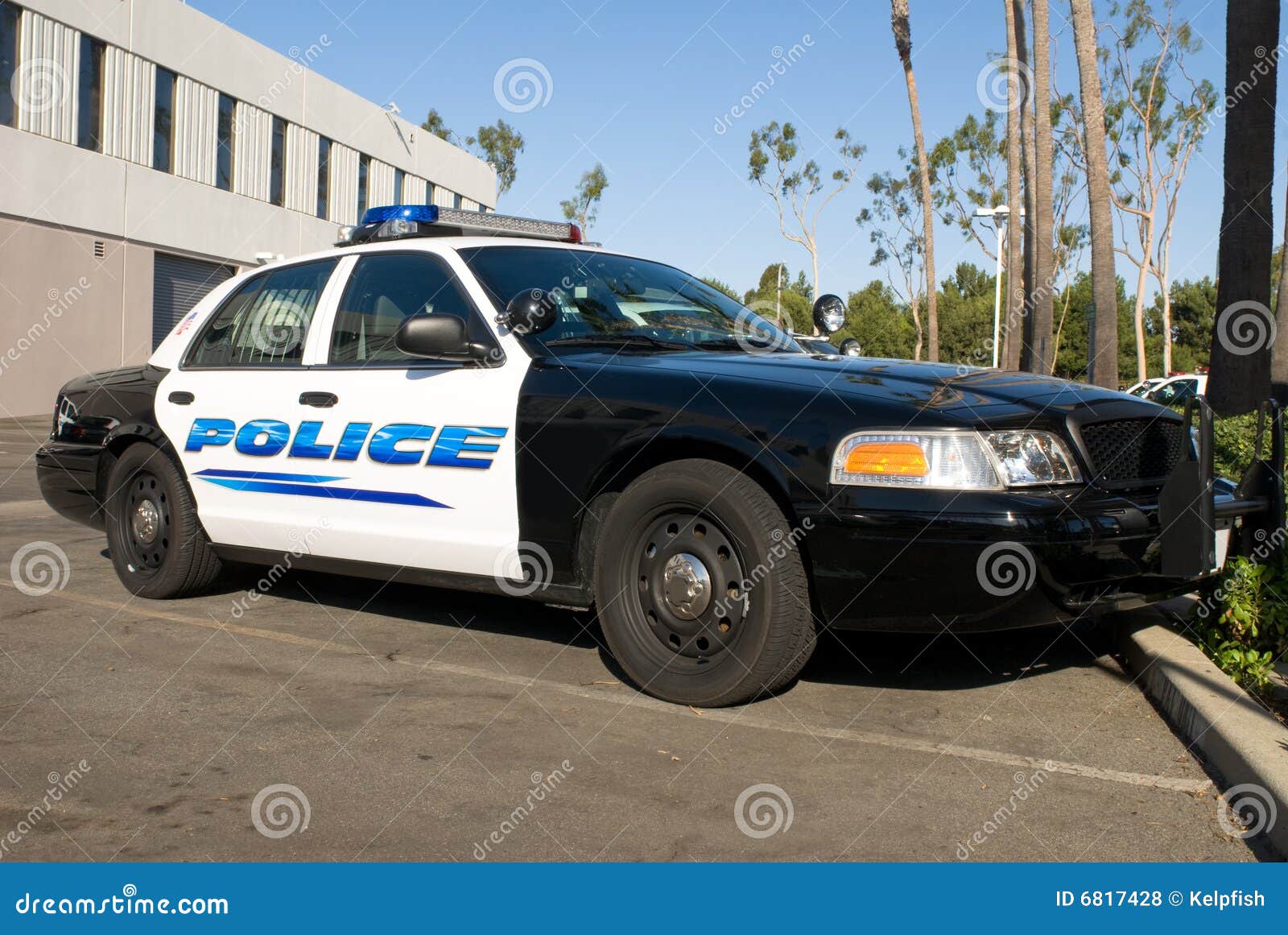 Police car stock photo. Image of white, police, enforcement - 6817428