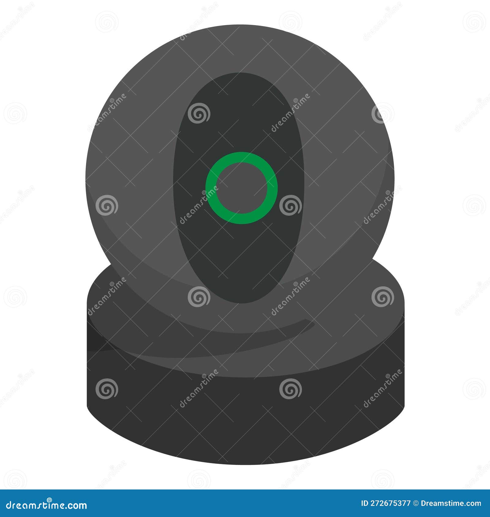 Police Car Camera Icon Cartoon Vector. Security Equipment Stock Vector ...