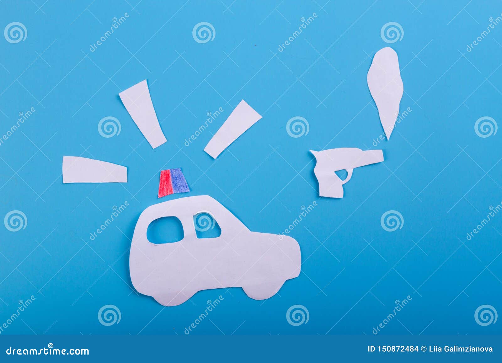 Cartoon Police Car Chase